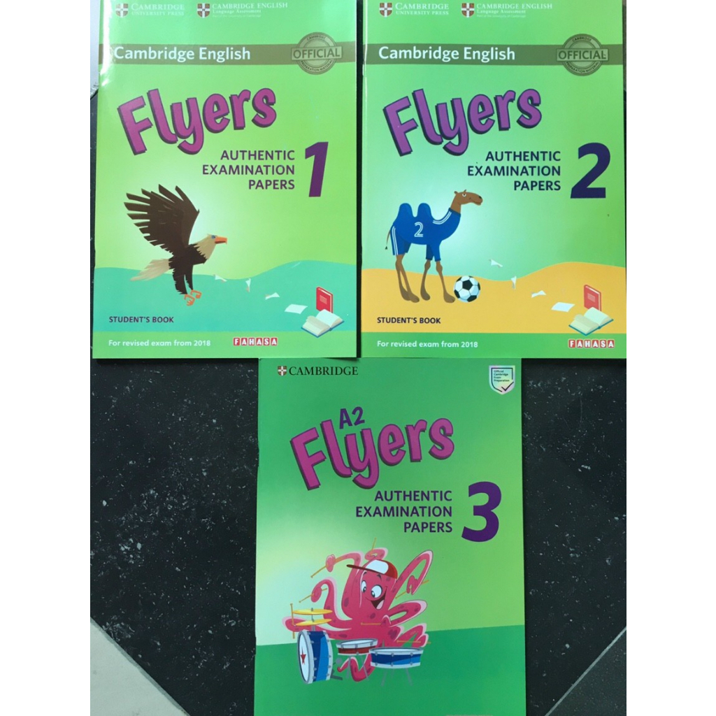Cambridge English Flyers 1,2,3 - Khổ in A4 (tặng kèm file mp3 và file ...
