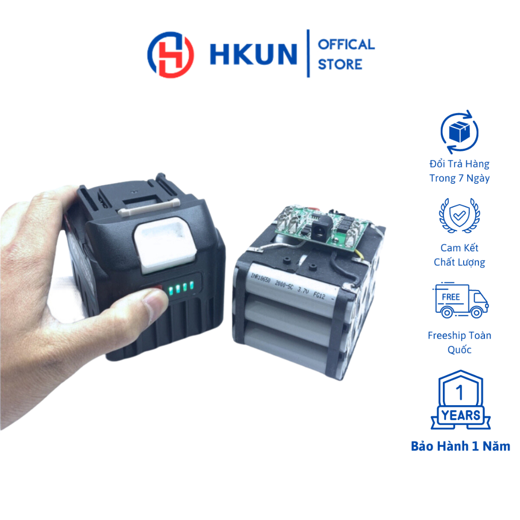 Pin 15 cell chân pin makita m21 có đèn báo pin loại mới | Shopee Việt Nam