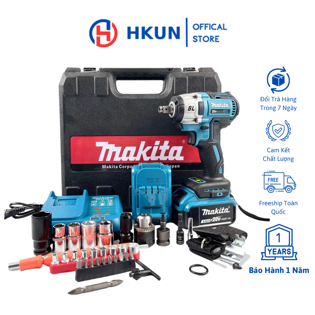 Máy siết bulong Makita DF331D 20v động cơ không chổi than, máy khỏe thời gian sử dụng pin 3-4 ...