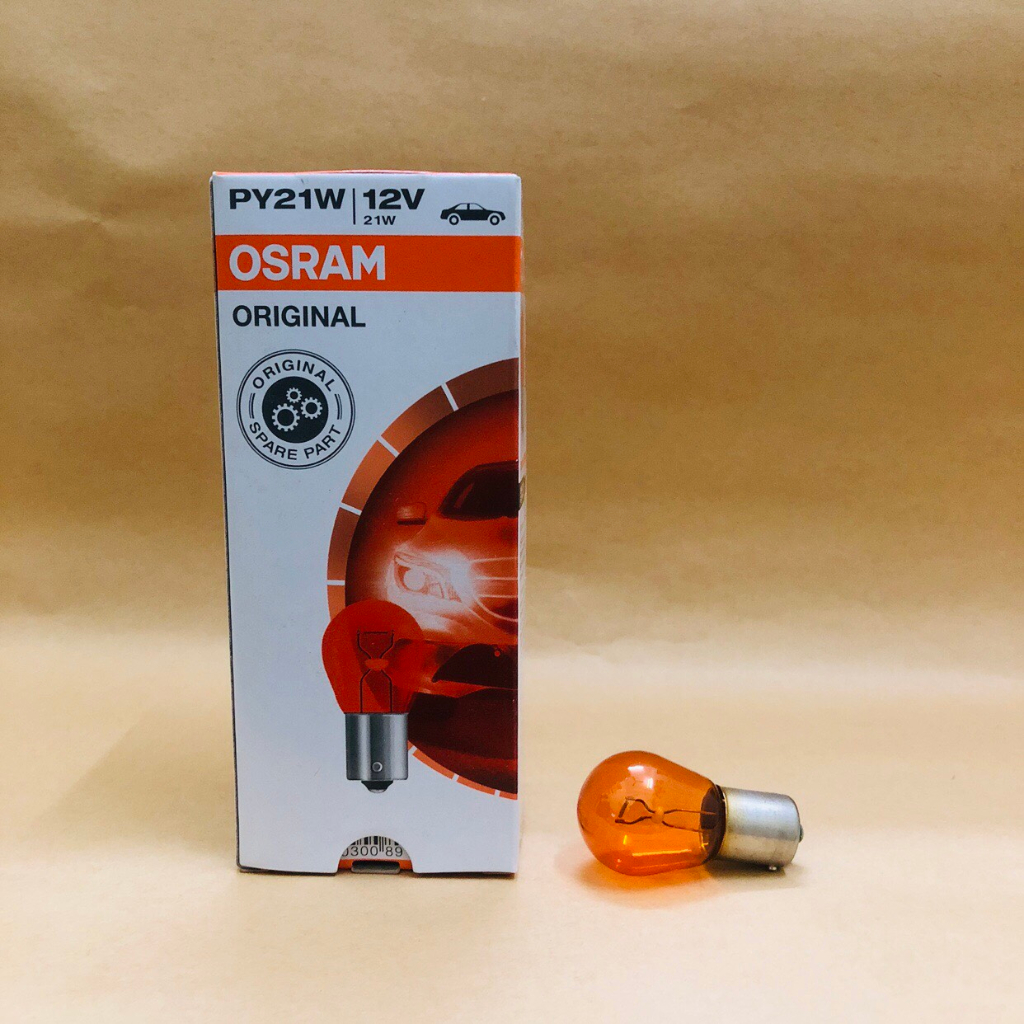 (Nhập khẩu chính hãng) Bóng Đèn Xi nhan 1 Tim OSRAM Original PY21W 12V BAU15S (Chân Xéo ...