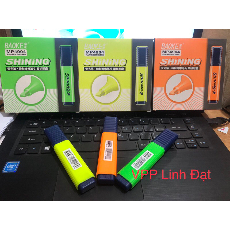 Bút dấu dòng Highlight Baoke 4904 loại xịn, bút nhớ dòng, bút đánh dấu ...