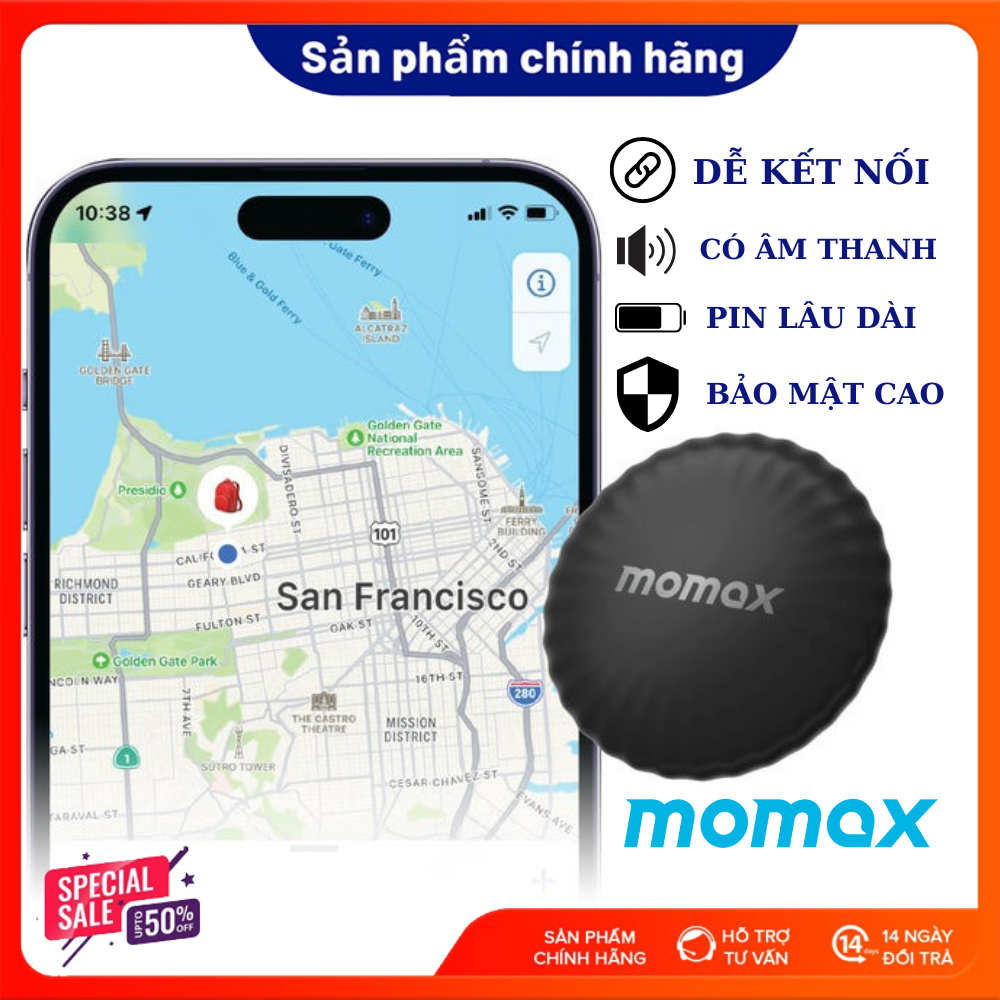 Thiết Bị Định Vị GPS Momax PINTAG Giúp Theo Dõi Ô Tô, Xe Máy, Trẻ Em, Thú Cưng Chống Thất Lạc ...