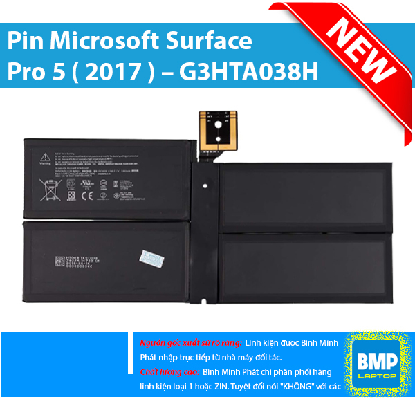 Pin Microsoft Surface Pro 5 ( 2017 ) – G3HTA038H - BMP Laptop | Shopee ...