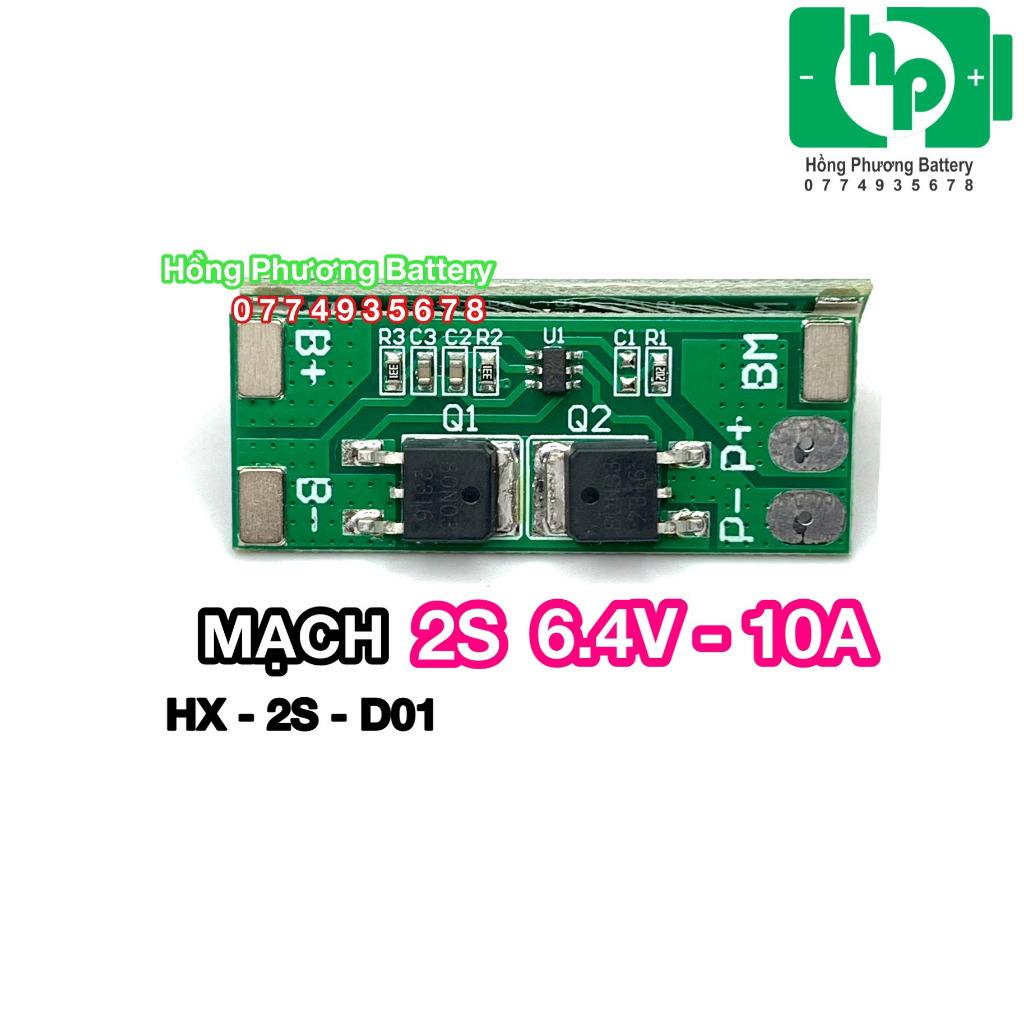[HX-2S-D01] Mạch LifePO4 3.2V 2S 10A HX-2S-D01 (HongPhuong) | Shopee ...
