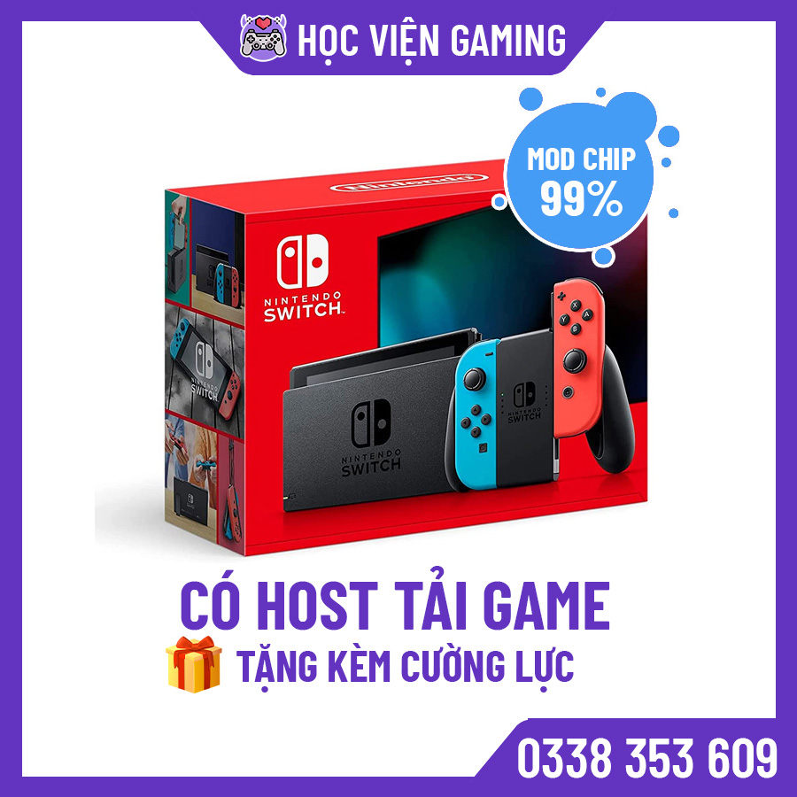 Máy Chơi Game Nintendo Switch V2 Neon/ Gray Hack Mod Chip Like New 99% ...