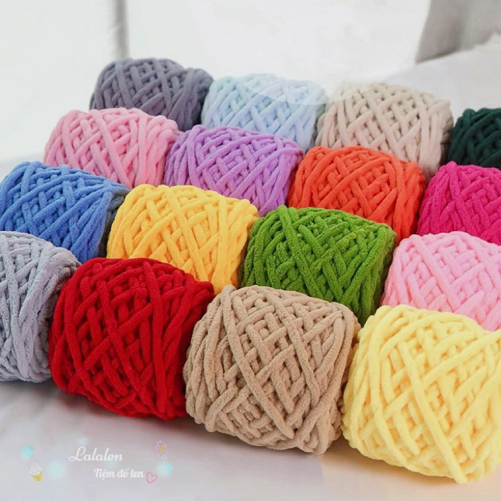 Len Nhung Đũa (Bảng Màu Trơn) - Cuộn 50gr & 100gr | Shopee Việt Nam