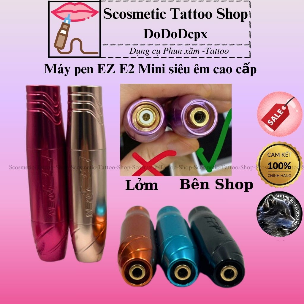 Máy pen EZ E2 Mini, máy phun môi mini siêu êm cao cấp Phun Xăm | Shopee ...