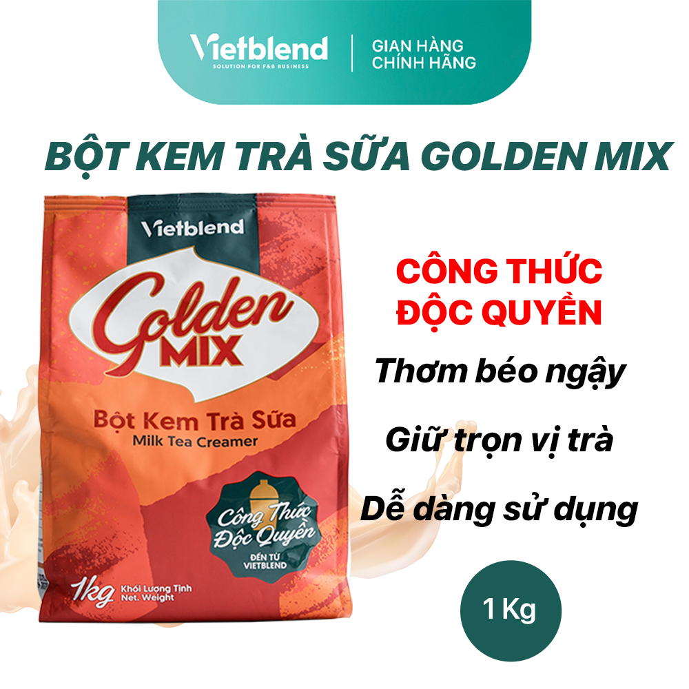 Bột Kem Béo Pha Trà Sữa VIETBLEND GOLDEN MIX Giữ Trọn Vị Trà Túi 1kg ...
