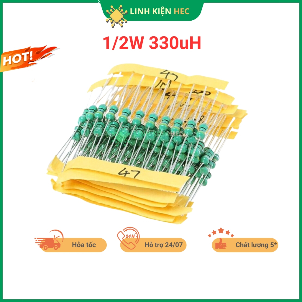 Cuộn cảm vạch 1/2W 0410 330uH (10 chiếc) linhkienhec | Shopee Việt Nam