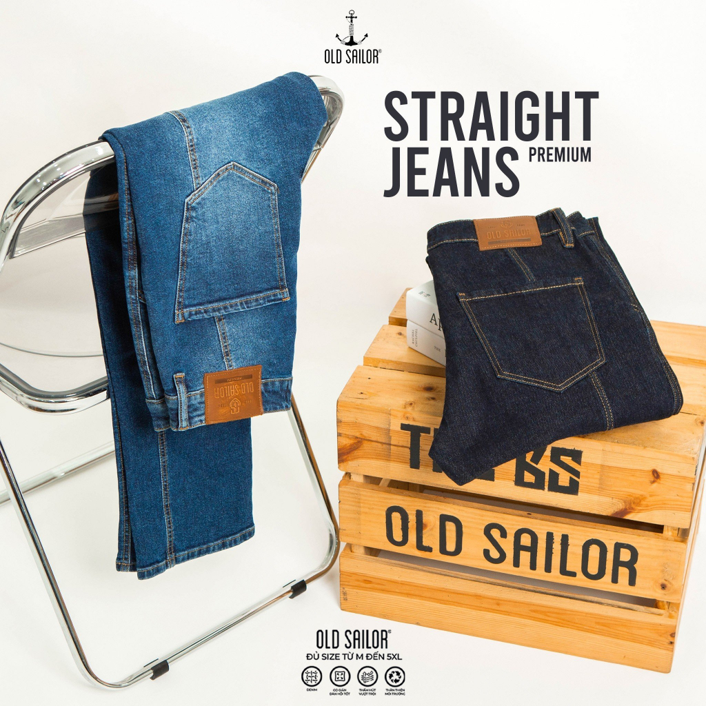 Quần Jeans Premium Straight - Big Size Upto 5XL - 6700 - 6703 | Shopee ...