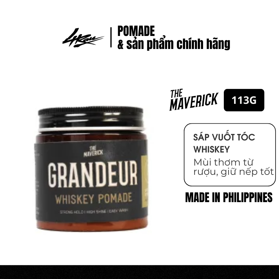[CHÍNH HÃNG] MAVERICK Grandeur Whisky Pomade Gốc Nước | Shopee Việt Nam