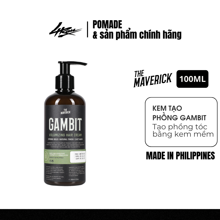 [CHÍNH HÃNG] Sáp tạo kiểu dạng kem Maverick Gambit Cream Pomade ...