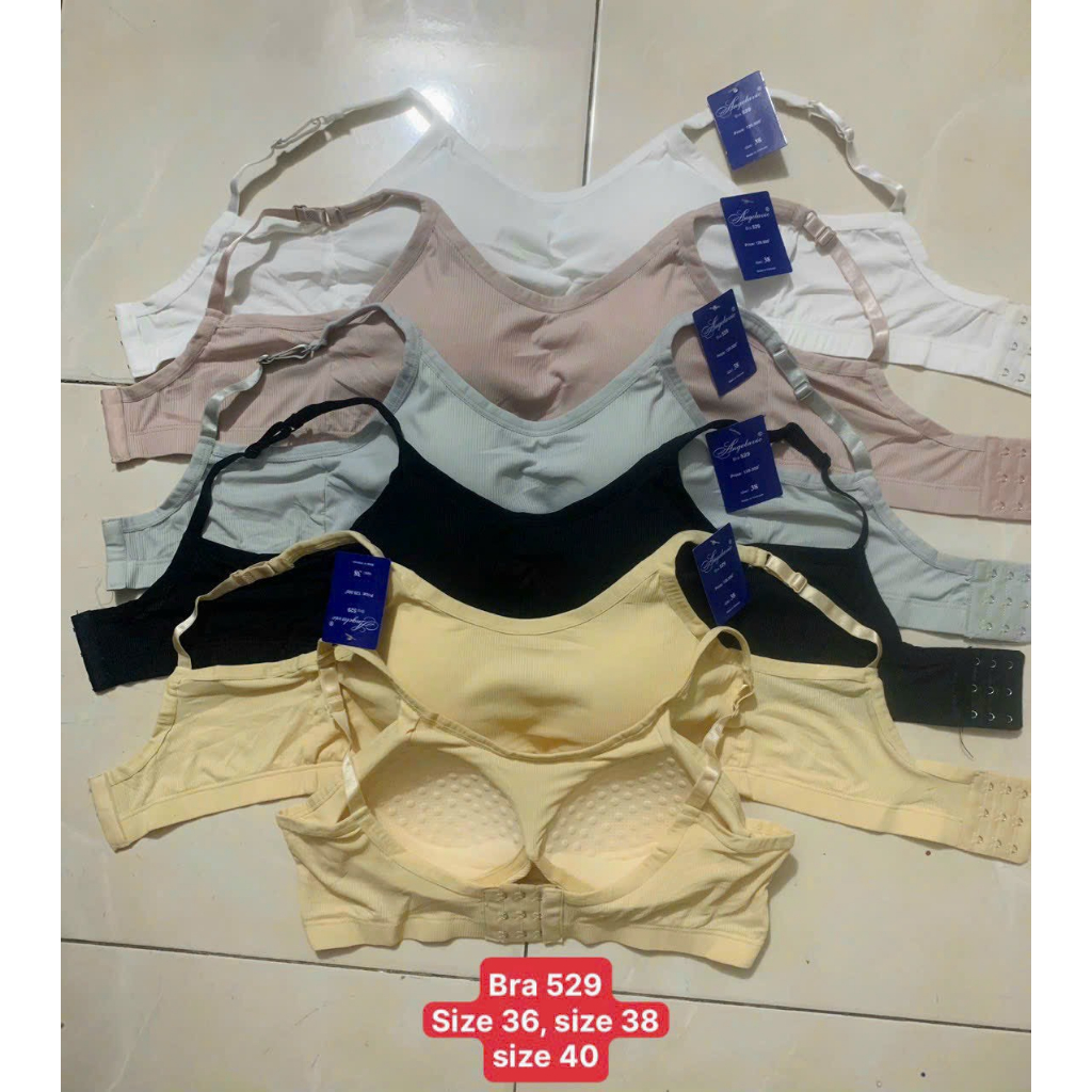 Áo lót nữ, áo bra thun lạnh tăm mút liền cài sau 529 | Shopee Việt Nam