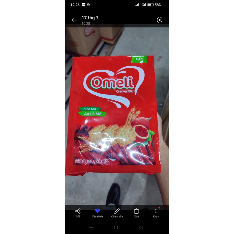 Omeli túi Cracker Gấc | Shopee Việt Nam
