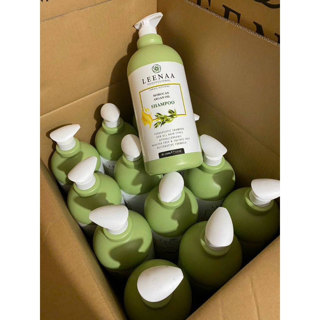 Gội xả phục hồi tóc siêu mượt LEENAA 2000ml | Shopee Việt Nam