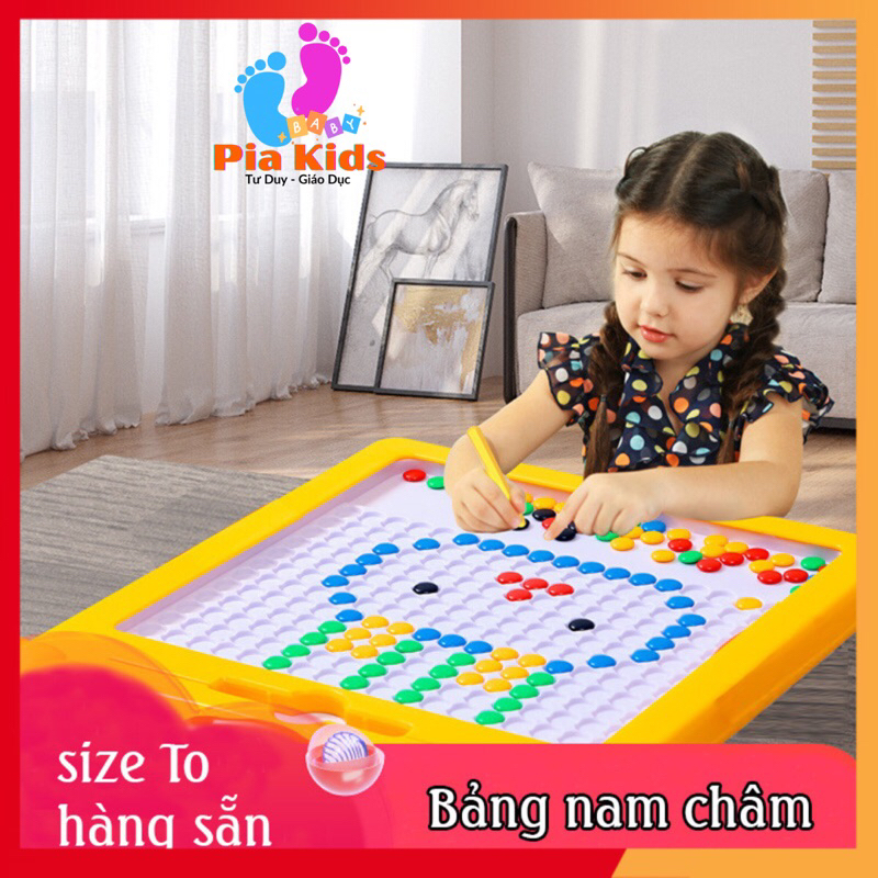 Bảng Vẽ Nam Châm Từ Tính Kèm Bút Bảng Xếp Hình Hạt Đậu Cho Bé - Pia ...