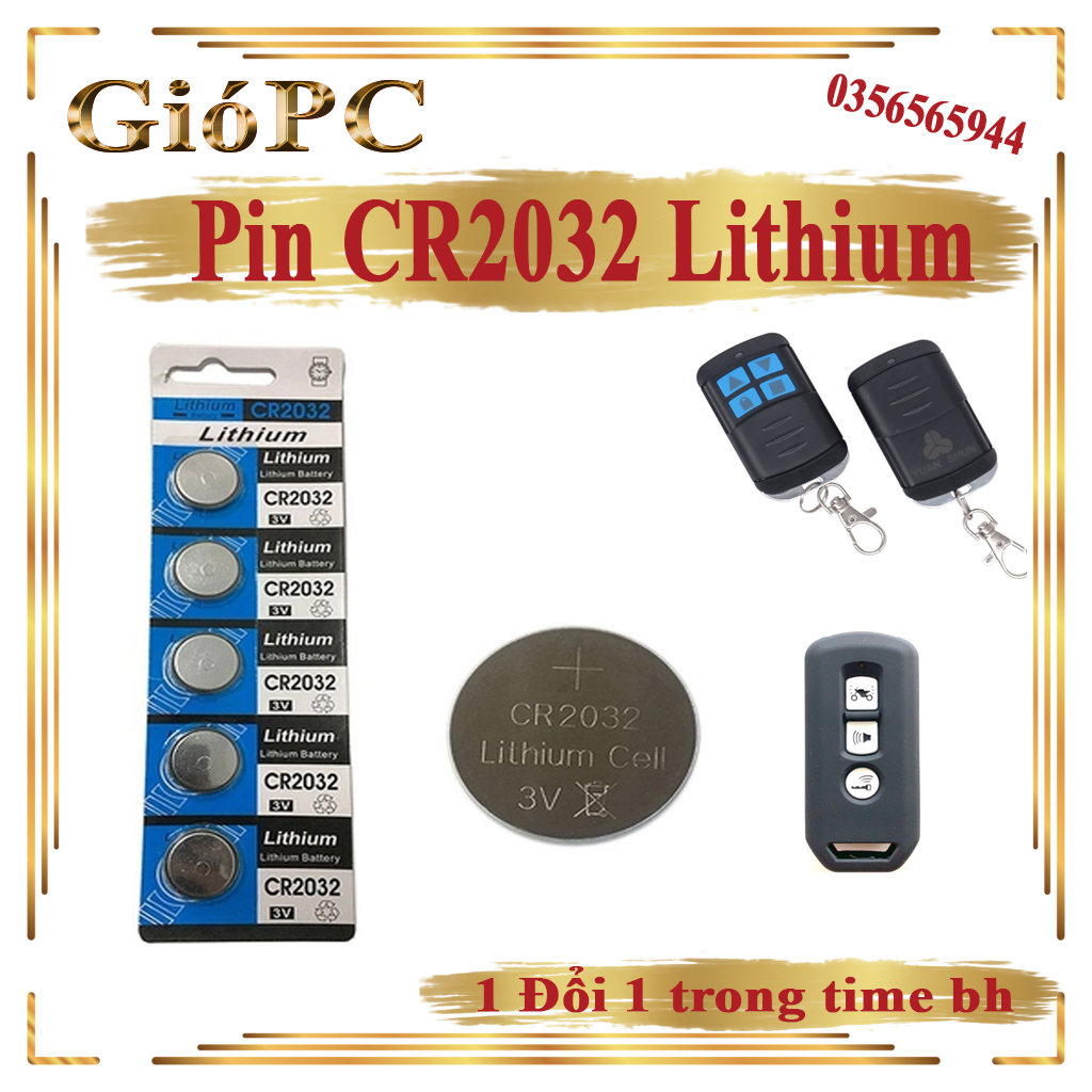 Pin Cr2032, Pin Cmos vỉ 5 viên Pin Cmos lithium CR 2032 | Shopee Việt Nam