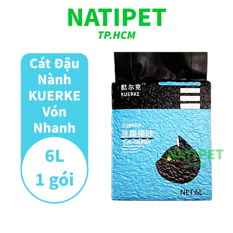 Cát đậu nành cho mèo Tofu KUERKE 6L 2.3kg không bụi | Shopee Việt Nam