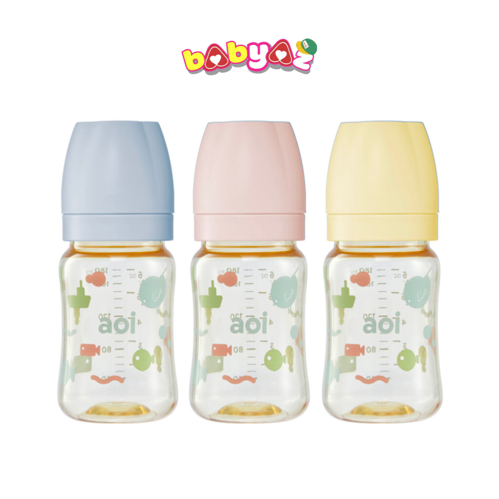 Bình Sữa AOI Flora Cổ Rộng PPSU 180ml Chính Hãng Bình Sữa Cho Bé Sơ Sinh và Bé Lớn | Shopee Việt Nam