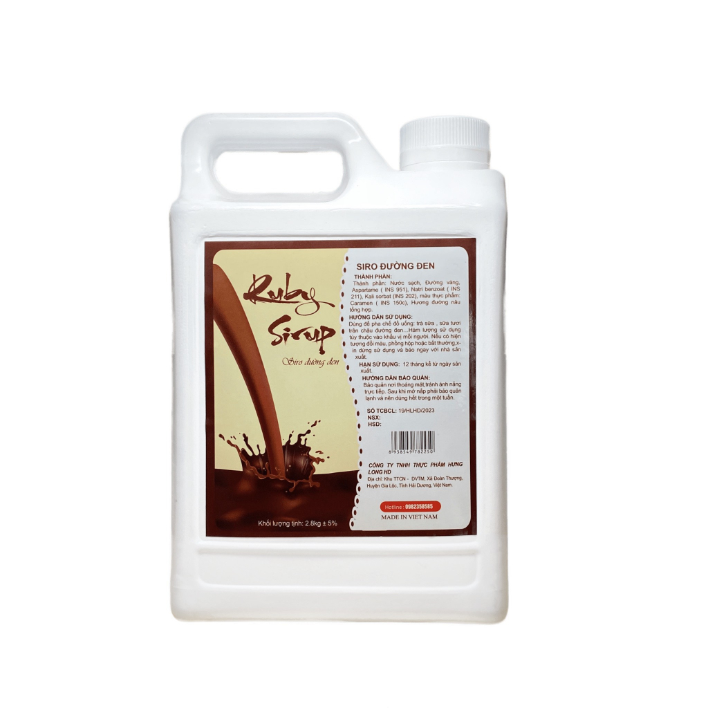 Syrup Đường Đen Cao Cấp - RUBY SYRUP - Trọng Lượng 2,7KG | Shopee Việt Nam