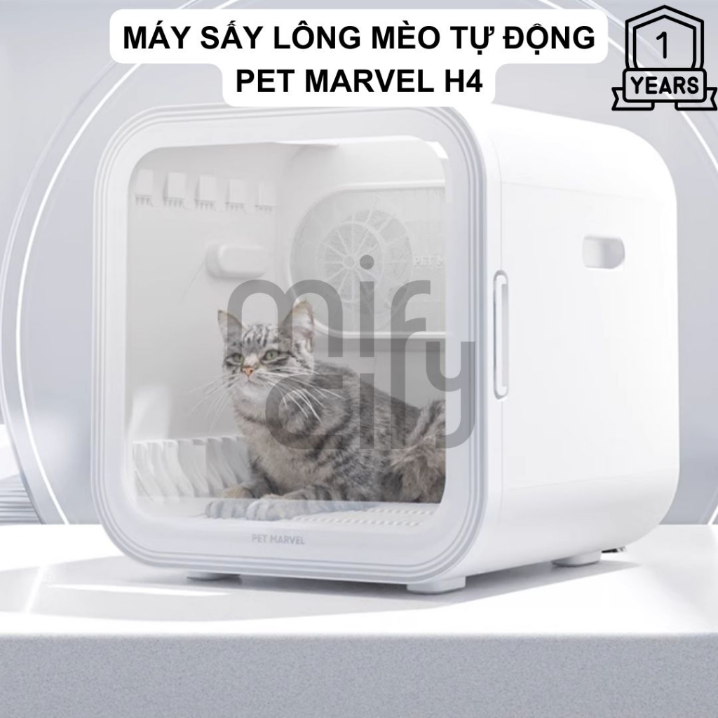 [CÓ SẴN] Máy lồng chuồng sấy tự động cho mèo Pet Marvel Pro (Pet Marvel H4), dung tích 62L ...