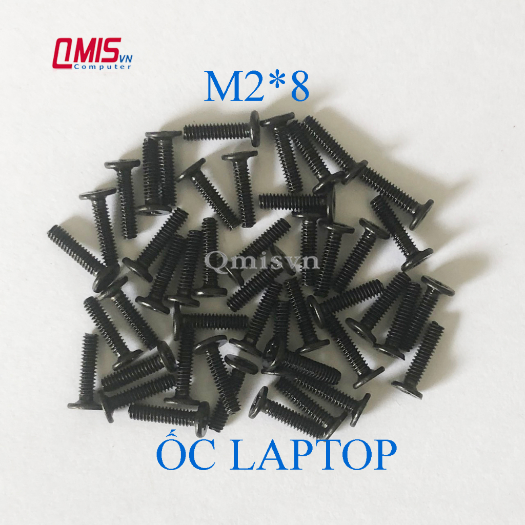 M2*8 (mũ 4mm) - Ốc vít đáy laptop kích thước M2x8 M2 x 8 mm (10 Con ốc ...