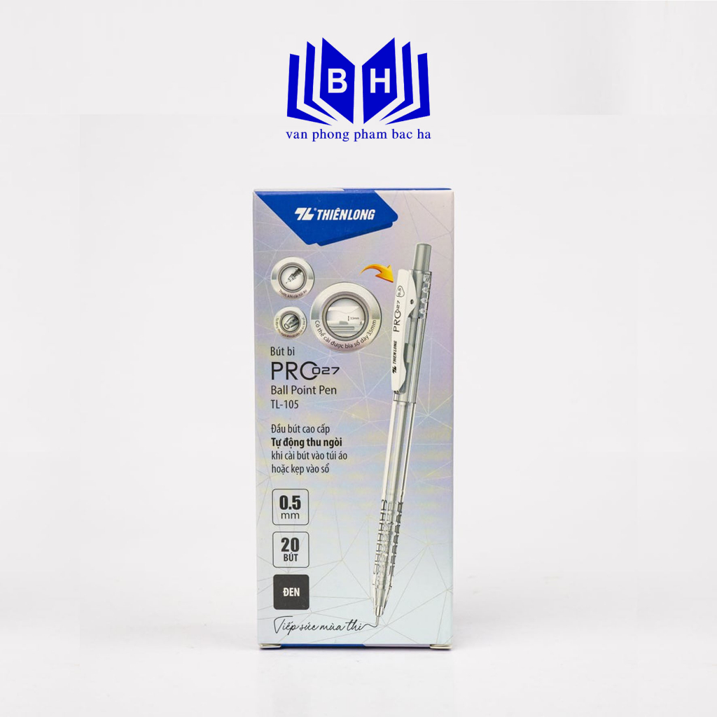 Bút Bi TL-027 Pro - Thiên Long TL-105 ngòi 0.5mm | Shopee Việt Nam