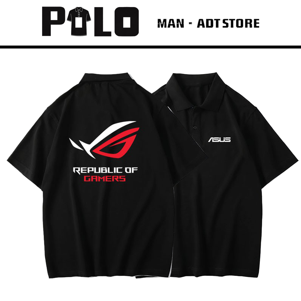Áo thun Polo UMAD unisex Asus ROG - Republic of Gamers nam nữ cổ bẻ ...
