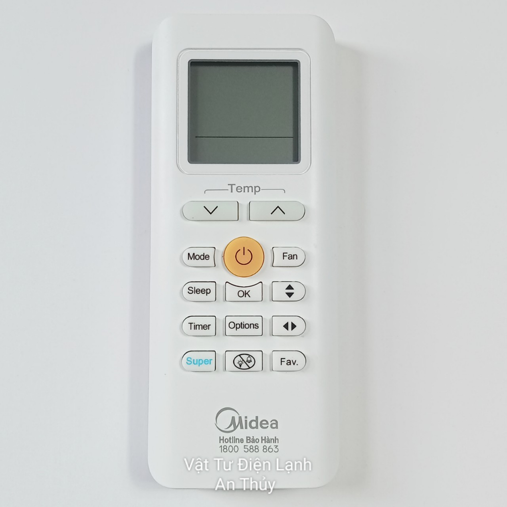 Remote máy lạnh MIDEA mẫu mới hàng thùng nút nguồn vàng | Shopee Việt Nam