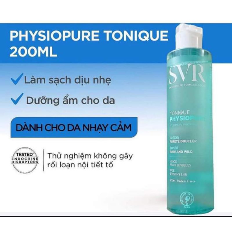 Toner SVR Physiopure dành cho da nhạy cảm chai 200ml | Shopee Việt Nam