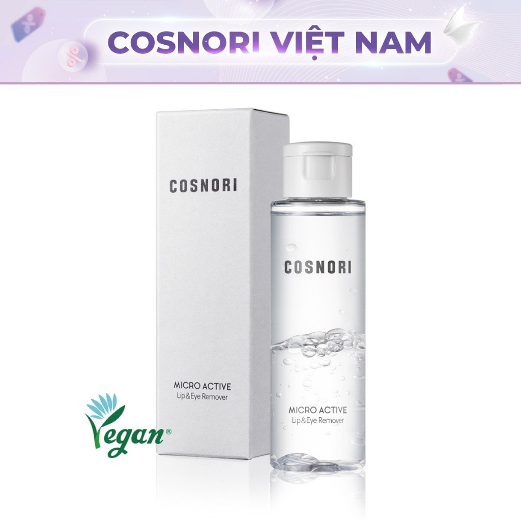 Cosnori nước tẩy trang mắt và môi MICRO ACTIVE LIP&EYE REMOVER 100ML ...