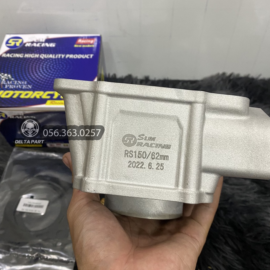 CYLINDER HEAD Genuine SUM RACING size 62/65mm dành cho RS 150 GTX 150 ...