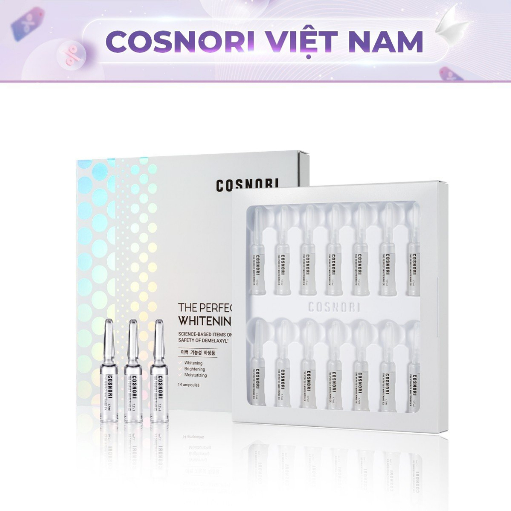 Cosnori Serum dưỡng trắng da chuyên sâu The Perfect Whitening Ex 14 ống x 1.7ml | Shopee Việt Nam