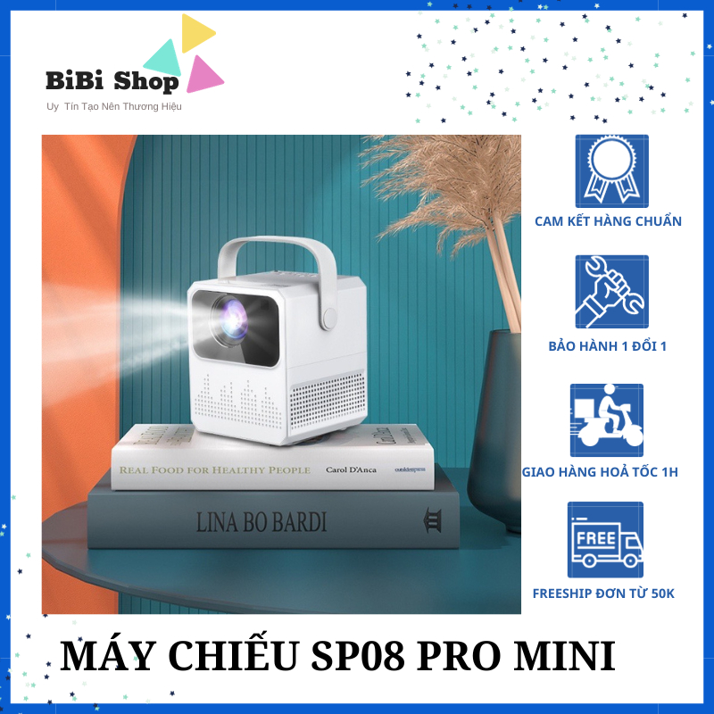 Máy Chiếu Sp8 Pro Mini Android 9.0 Ram 1G - Bộ Nhớ 8G - Độ Phân Giải ...