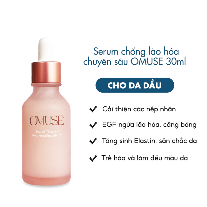 Serum chống lão hóa OMUSE Secret Timeless Rejuvenating Serum cấp ẩm ...