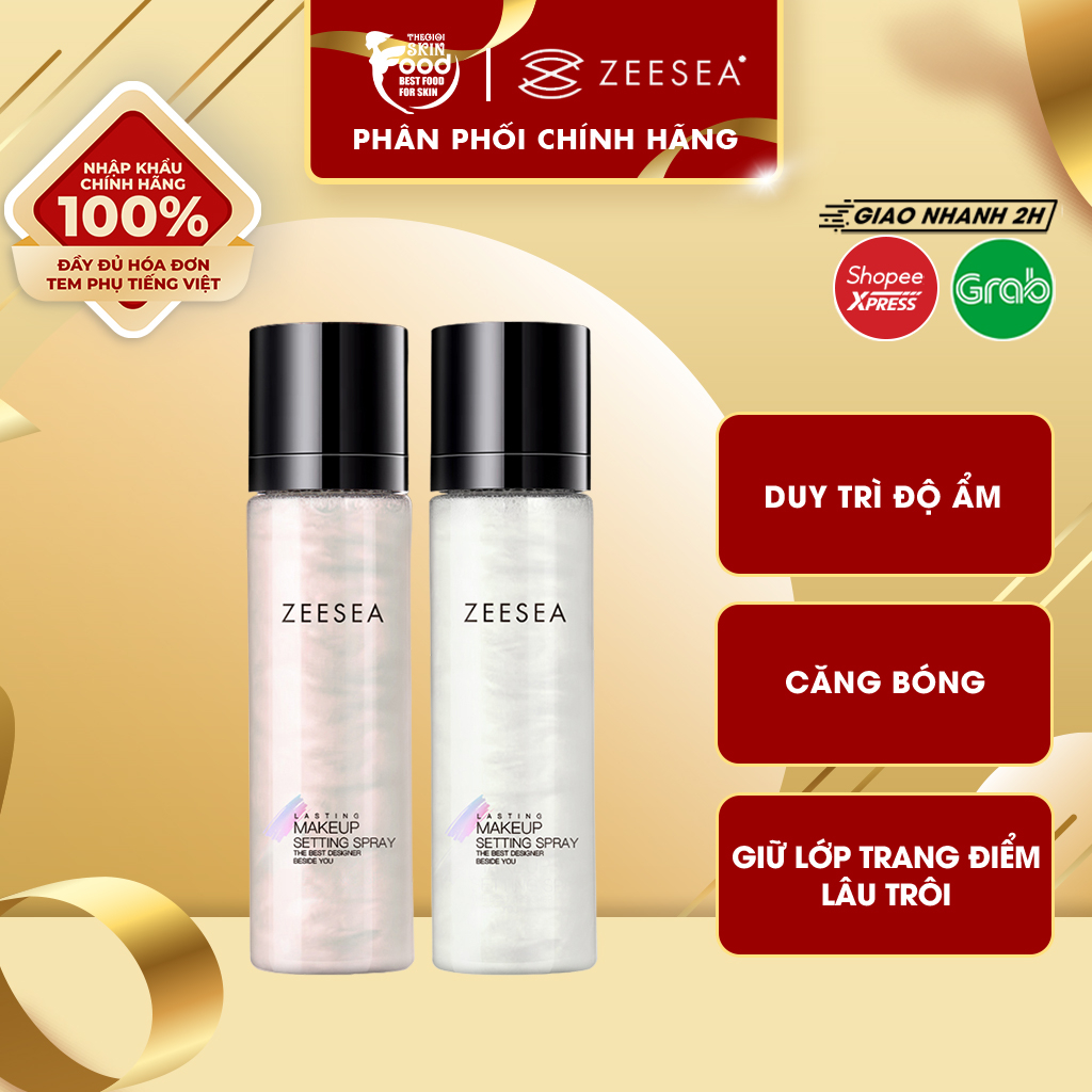 [NHẬP KHẨU] Xịt Khóa Nền Tạo Hiệu Ứng Căng Bóng, Lâu Trôi ZEESEA Lasting Makeup Settting Spray ...