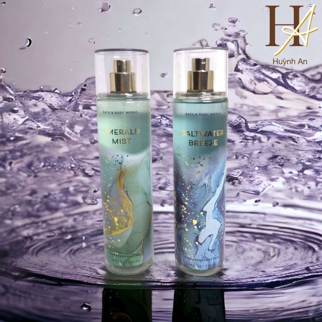 Xịt Thơm Saltwater Breeze và Emerald Mist Bath & Body Works | Shopee ...