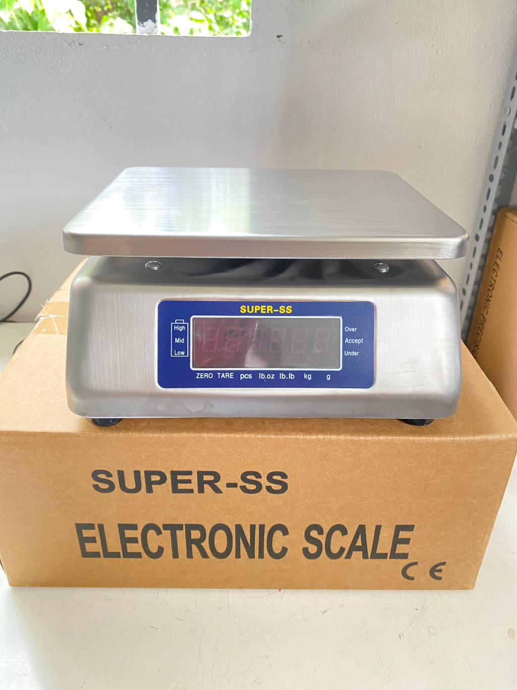 Cân Điện Tử Thủy Sản 15 kg (15 kg x 2g) Model: TPS15 SUPERR SS (15 kg/2g). HIỂN THỊ 2 MẶT ...