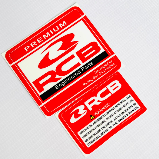 Tem Logo sticker Dán Phuộc RCB Màu Tem Đỏ Trắng, Decal Chống Nước Chịu ...