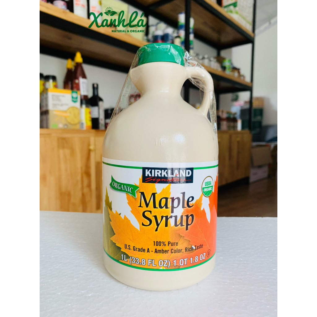 Siro lá phong Kirkland Signature Organic Maple Syrup 1L | Shopee Việt Nam
