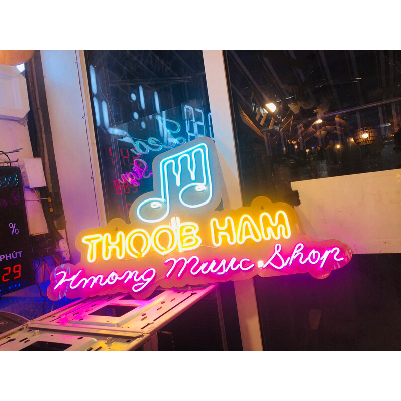 Đèn Led Neon Sign thiết kế Cắt laser theo yêu cầu Đèn decor phòng ...