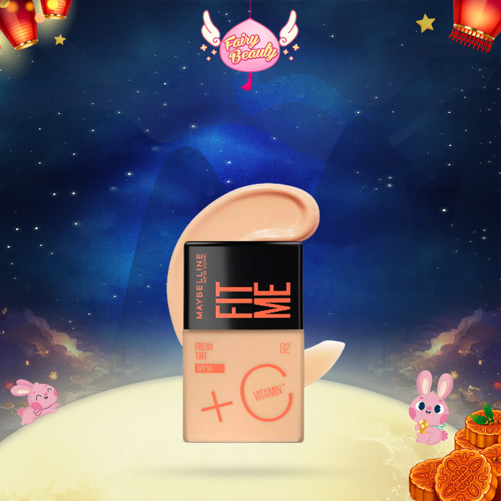 Maybelline New York Kem Nền Chứa Vitamin C Giúp Sáng Da Chống Nắng And Căng Mướt Tối Ưu Fit Me