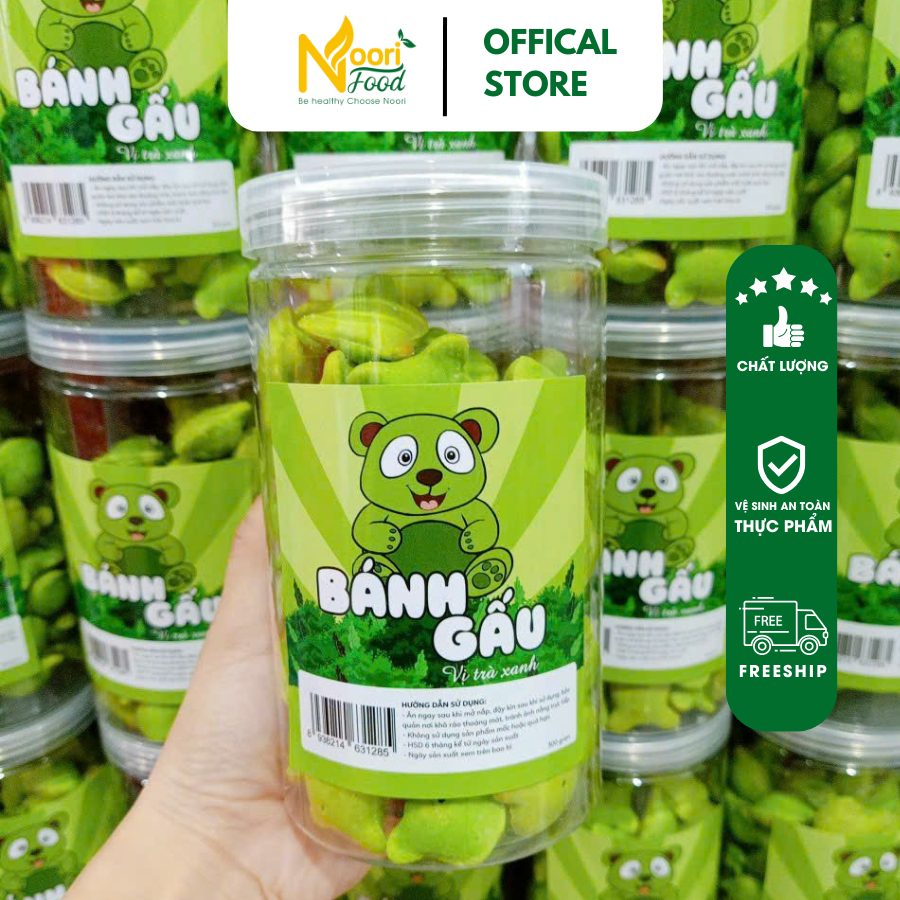 Bánh gấu vị matcha 300gr - Noori Food | Shopee Việt Nam