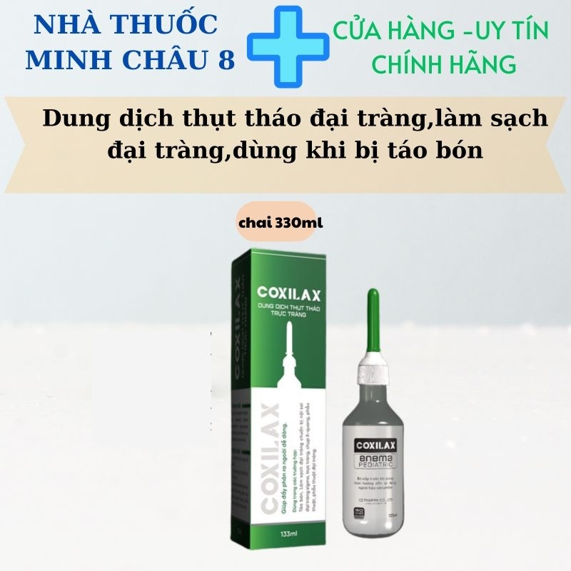 COXILAX - Dung dịch thụt tháo trực tràng, sử dụng đối với người bị táo ...