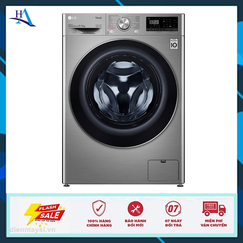 Máy giặt sấy LG AI DD Inverter giặt 9 kg - sấy 5 kg FV1409G4V (Miễn phí giao tại HCM-ngoài tỉnh ...