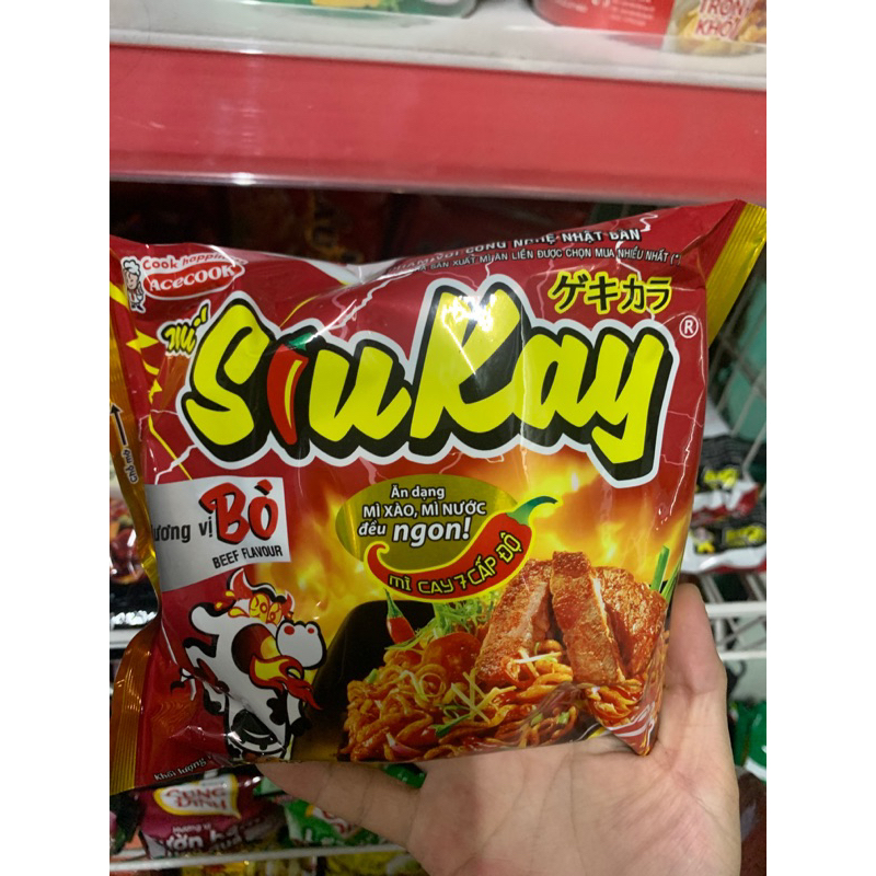 Mì tôm Siu kay vị bò gói 127g | Shopee Việt Nam