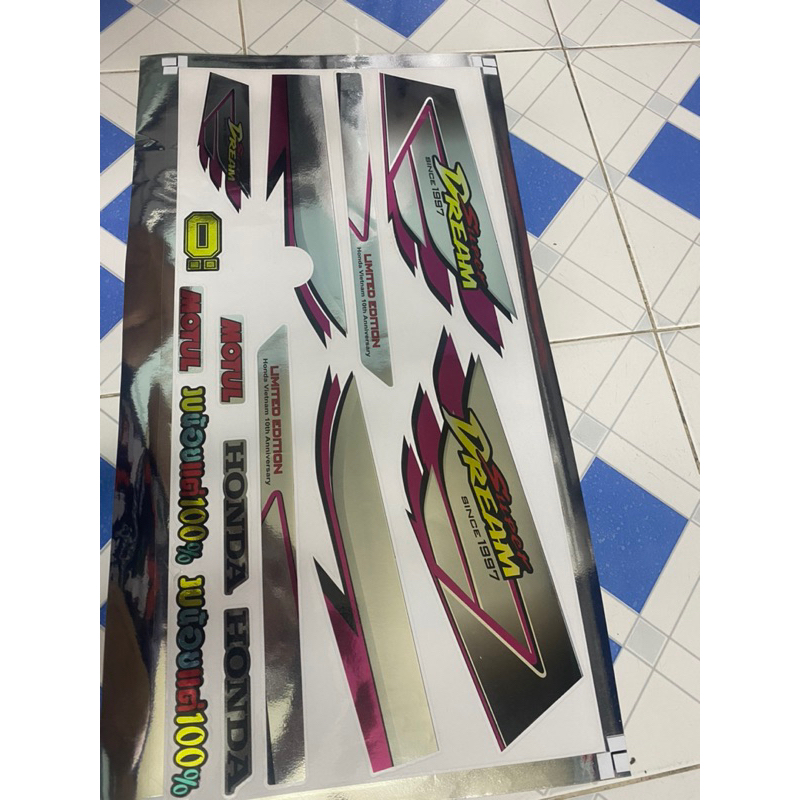 Tem xe Super Dream cực cool ( Crom ) | Shopee Việt Nam