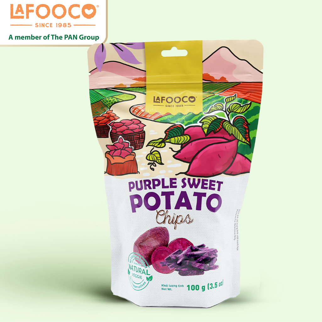 Khoai Lang Tím Sấy Giòn Lafooco 100g Xuất Khẩu | Shopee Việt Nam