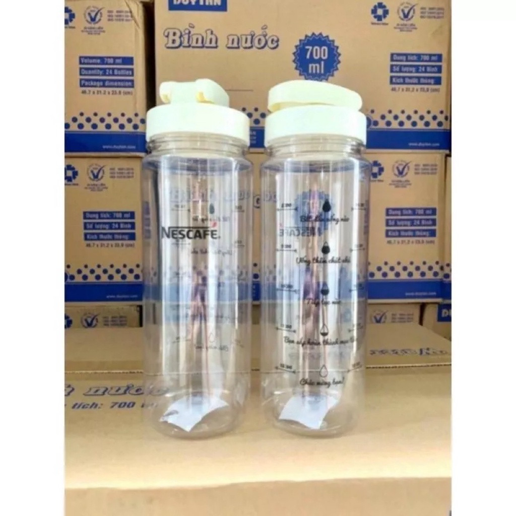 BÌNH NƯỚC 700ML DUY TÂN NESCAFE MILO MỚI - CÓ VẠCH CHIA NHẮC NHỞ | Shopee Việt Nam