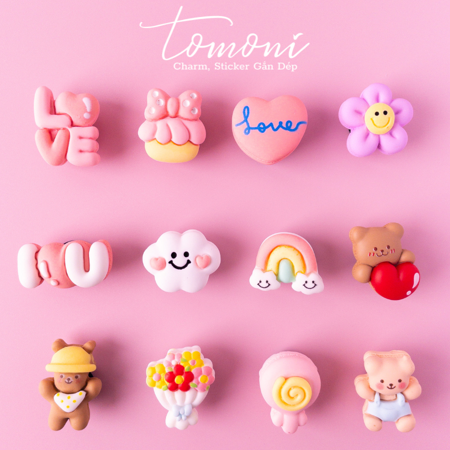 Sticker Dép, Charm Kute Trang Trí Xinh Xắn, Dễ Thương - HQ16 | Shopee ...